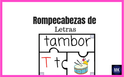 ⊛ Rompecabezas de Letras para Niños 【Para Imprimir】